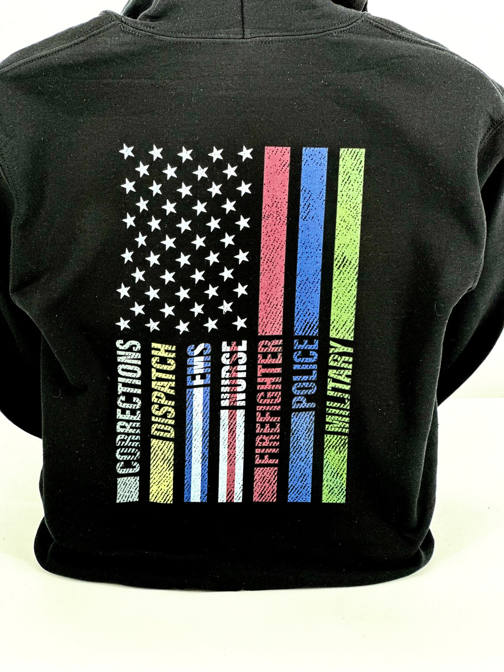 First Responder Flag Hoodie – Frontline Defender